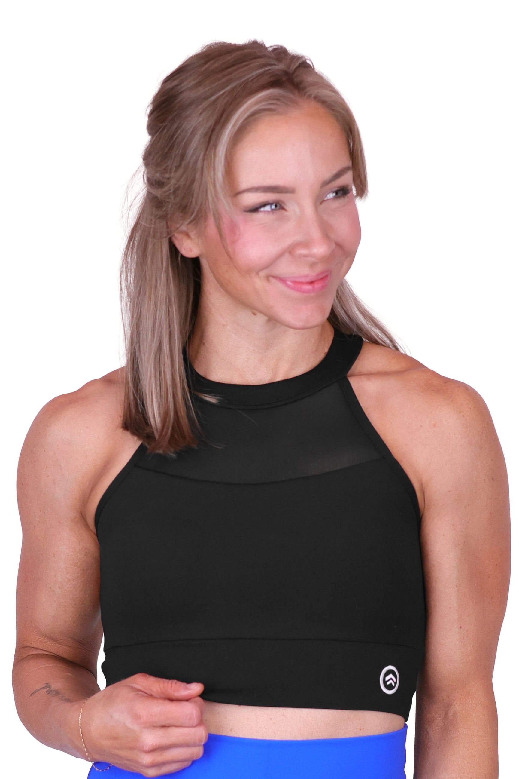 BLACK MESH HALTER BRA – ShopTheLadiesEdge
